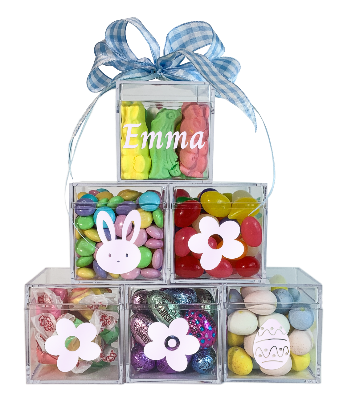 Personalized Easter Candy Pyramid – Boston Gift Baskets